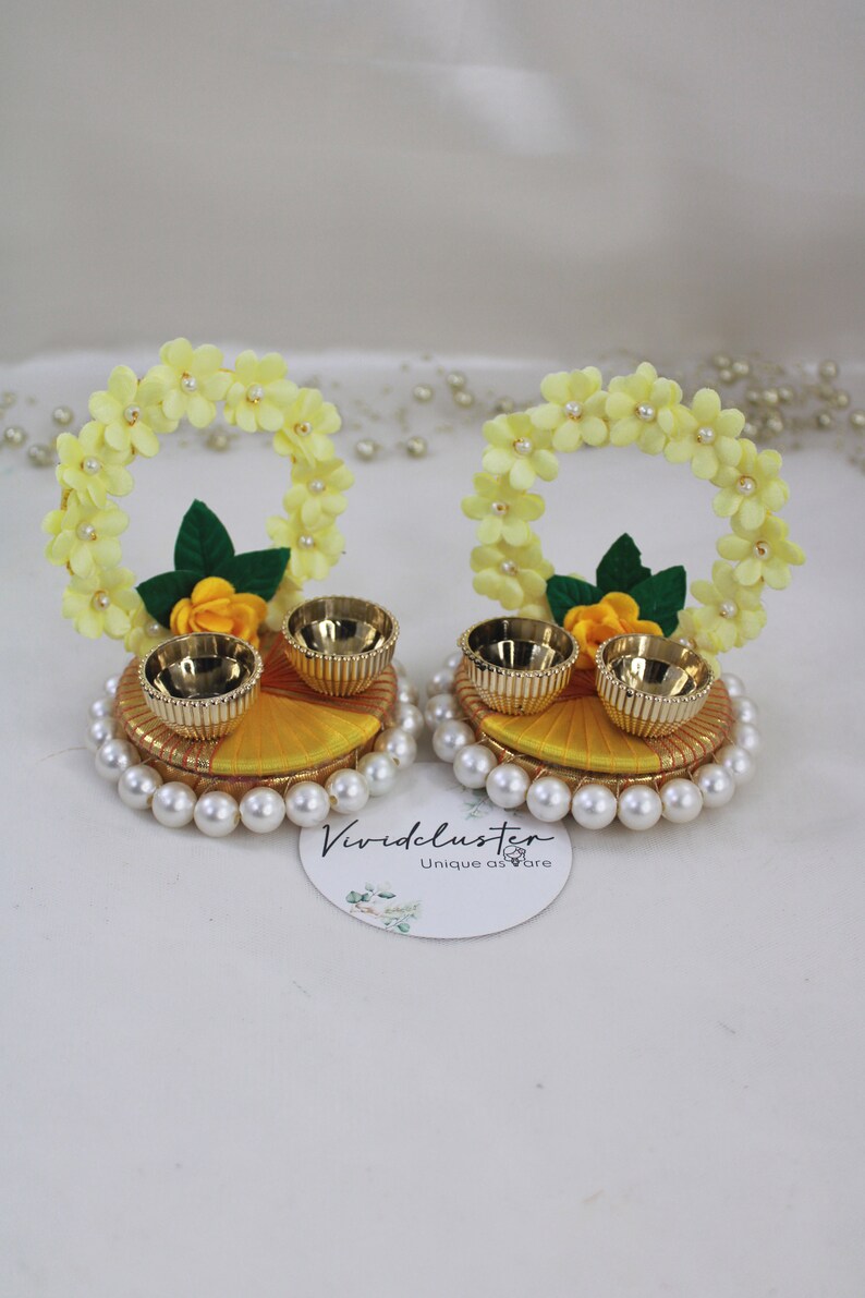 Flower Kumkum Roli Platter/roli Chawal Pooja Plate/pooja Return Gift ...