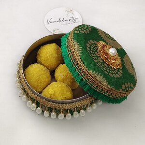 Handmade Steel Ladoo Boxes for Gifting/guest Favours Invitation Return ...