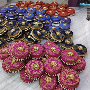 Handmade Steel Ladoo Boxes for Gifting/guest Favours Invitation Return ...