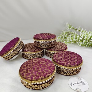 Handmade Flat Laddu Boxes for Weddings Stylish and Functional Best for ...