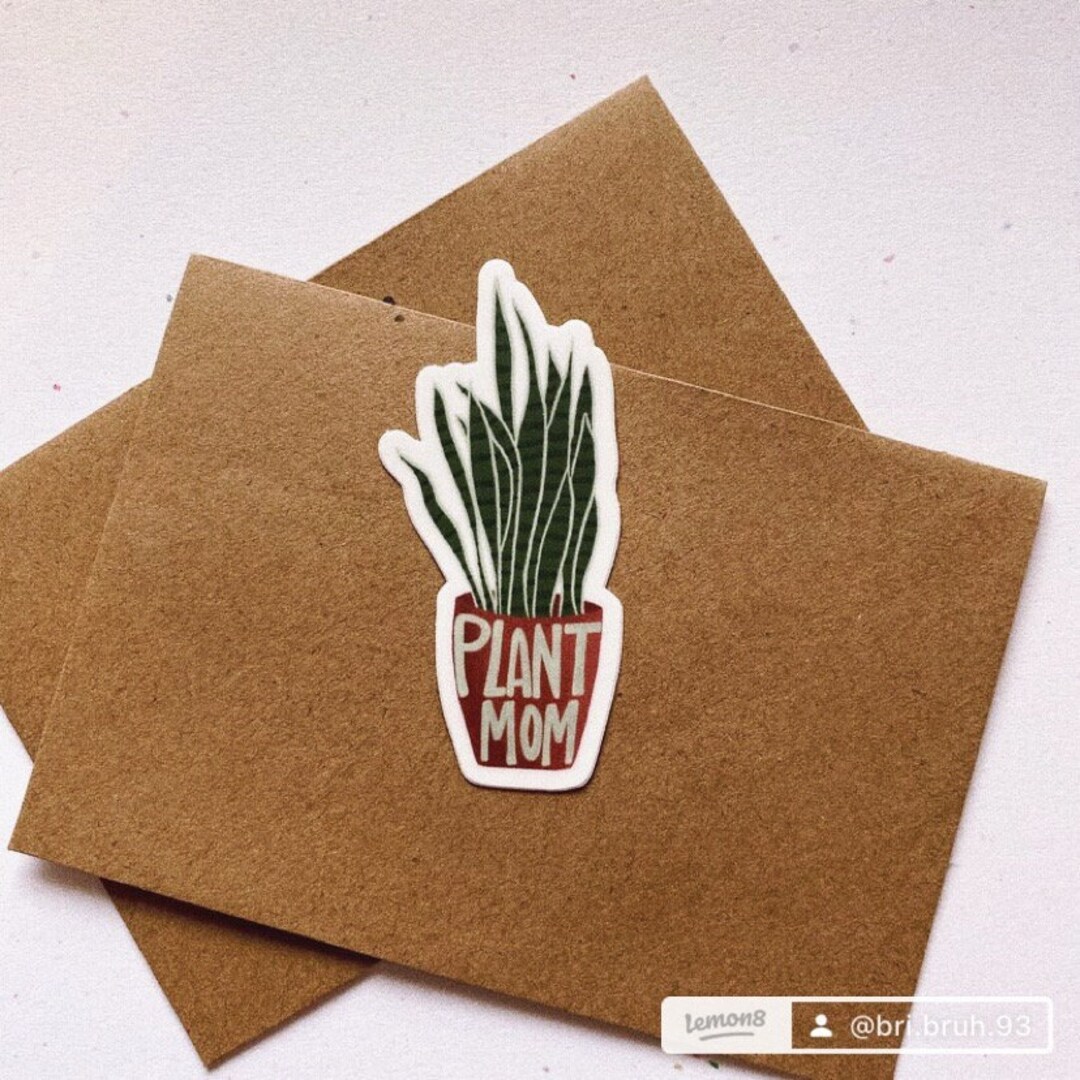 Plant Mom Sticker Snake Plant Mom Farmers Market Sticker - Etsy
