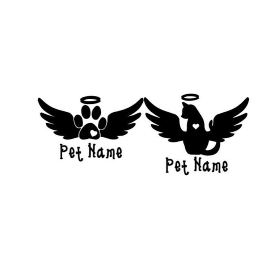 Personalized Pet Memorial Sticker Decal - Etsy