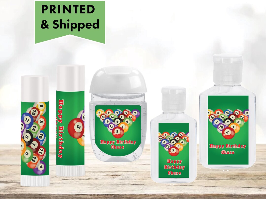 Green Pool Table Billiards Snooker Balls - Lip Balms Chap Stick or Hand ...