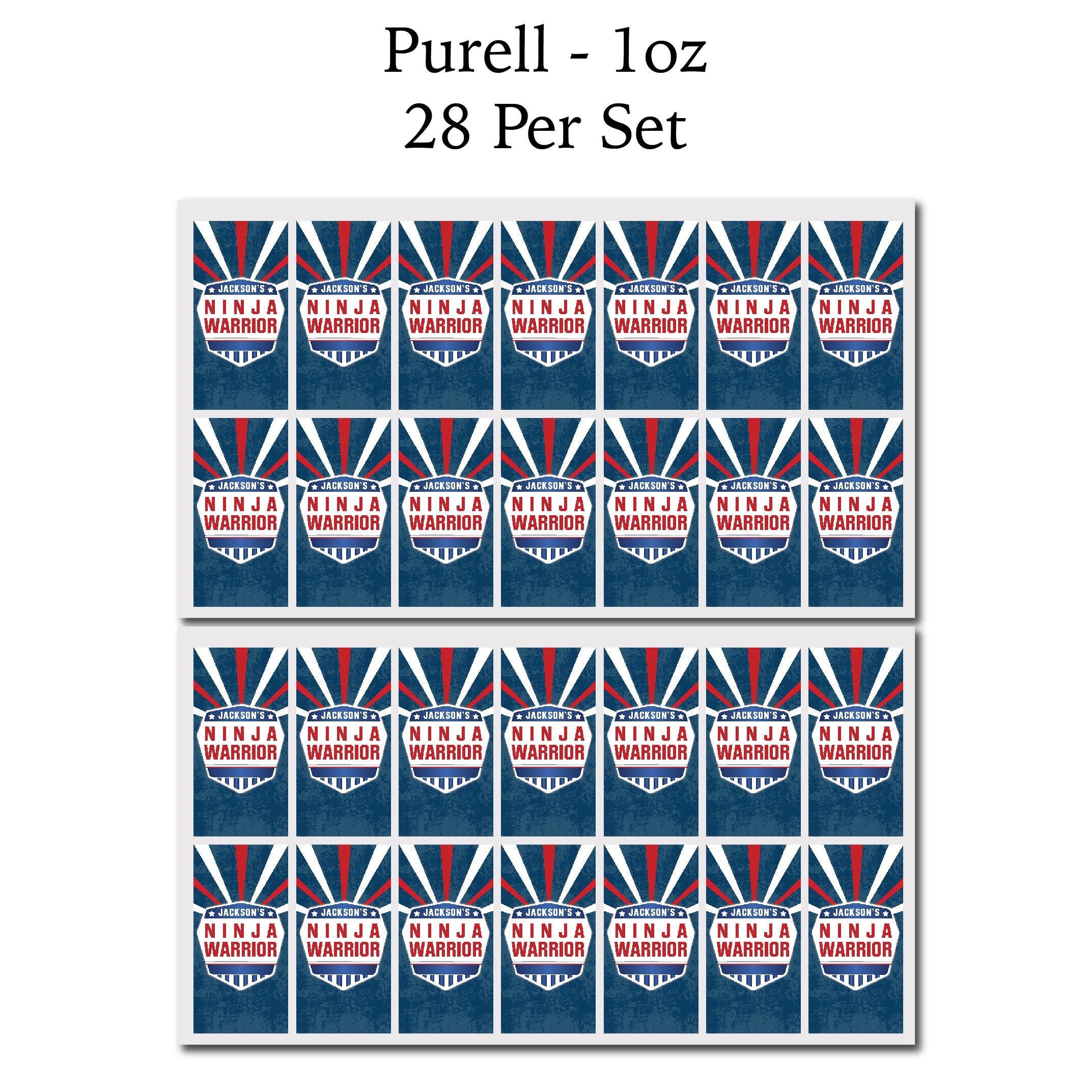 Ninja Warrior Inspired PRINTED GLOSSY LABELS for Lip Balm | Etsy