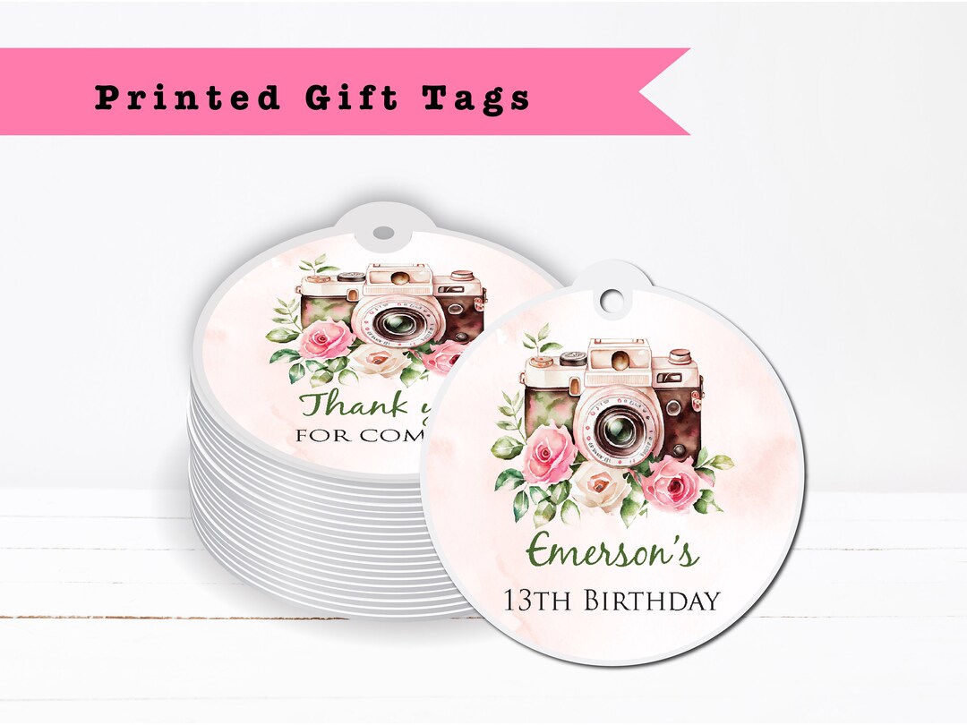 Retro Vintage Floral Camera Oh Snap Capture the Moment Any Age Occasion ...