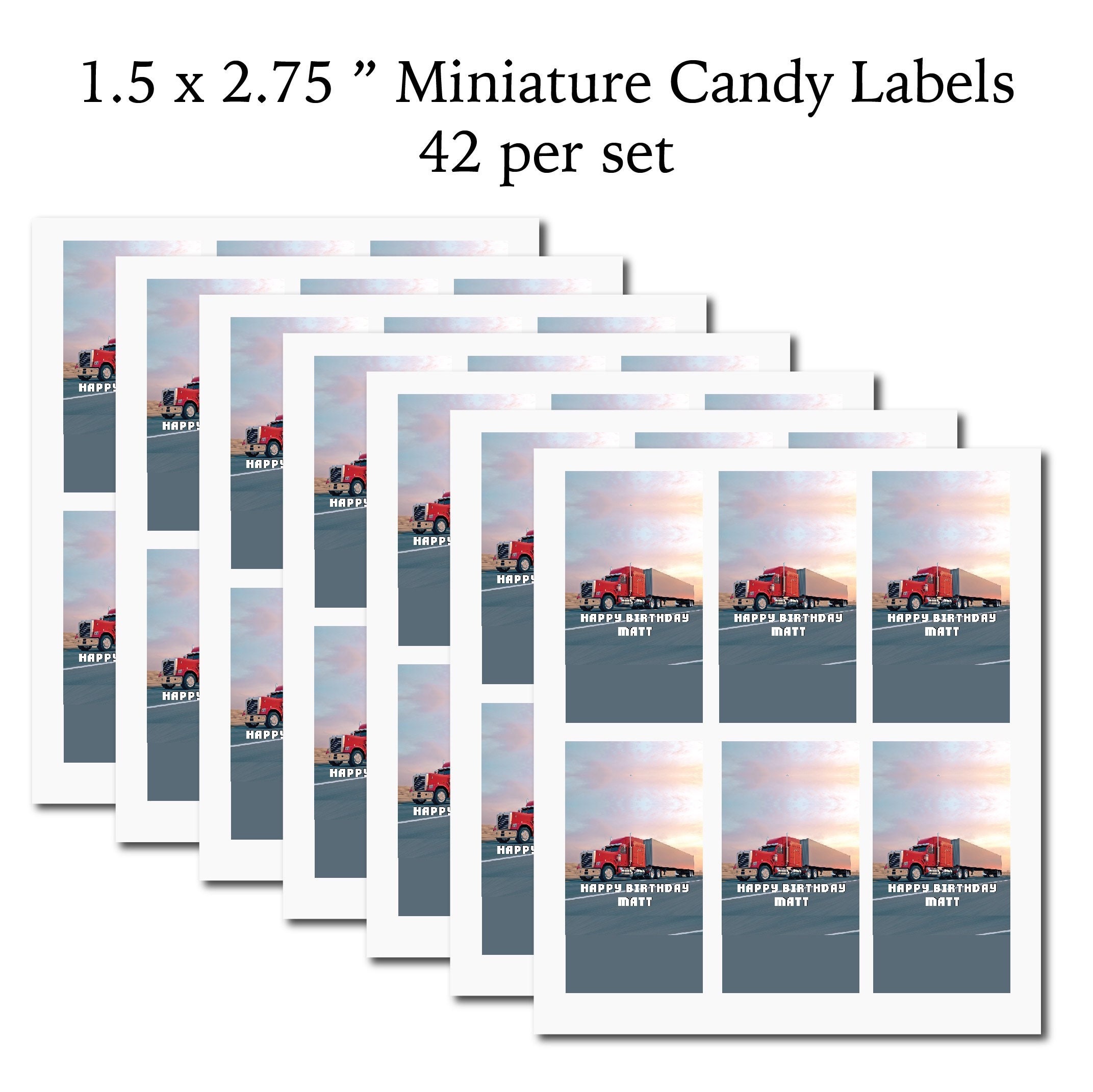 Red Tractor Trailer Semi Truck Big Rig on Road Highway Cool - Etsy