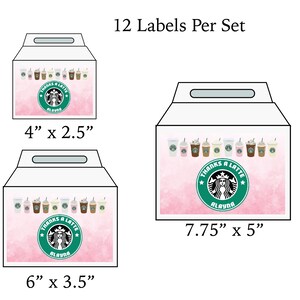 Coffee House Cafe Latte PRINTED GLOSSY LABELS For Party | Etsy