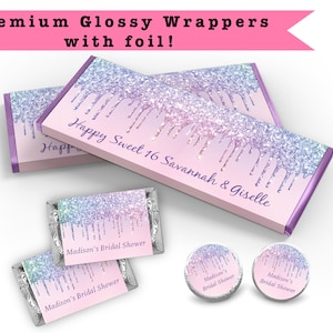 Pastel Rainbow Iridescent Dripping Glitter Metallic Sparkle Luxury ...