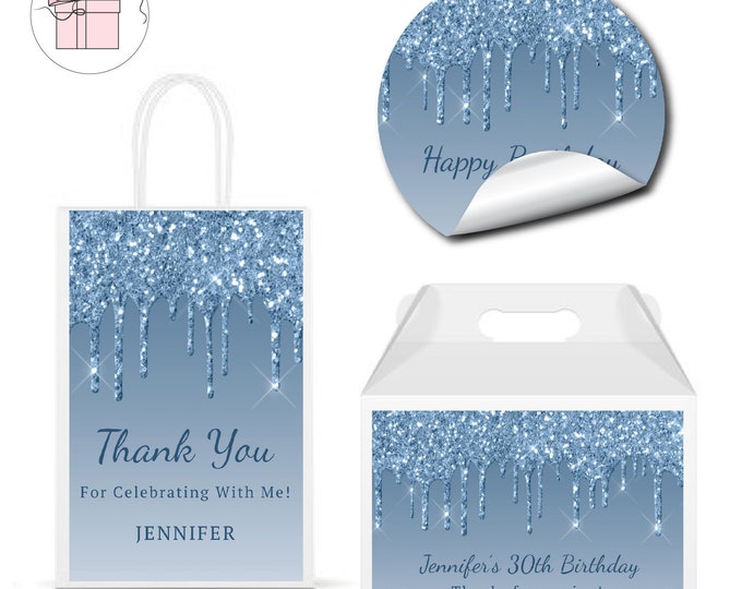 Royal Blue Silver Dripping Glitter Metallic Sparkle Luxury - Etsy