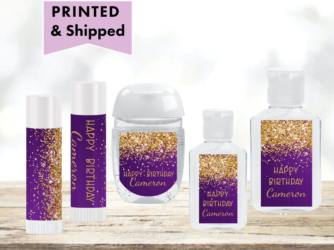 Purple Gold Confetti Glitter Luxury Sparkle Elegant Fancy Any Occasion ...