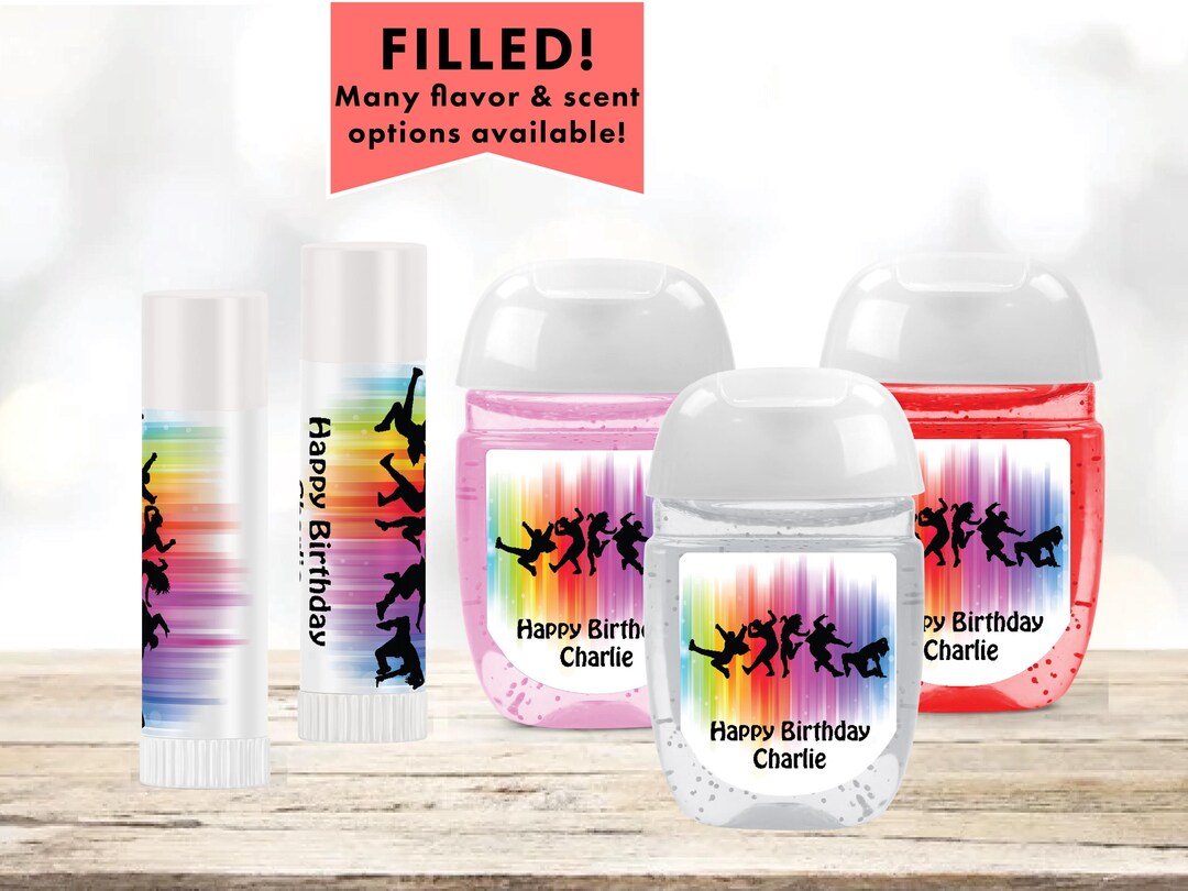 Dance Dancing Party Theme Just Dance Bright Colorful Lip Balms Chap ...