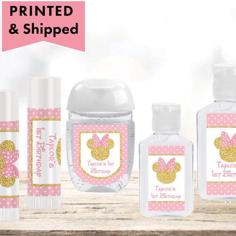 Minnie Mouse Labels - Etsy