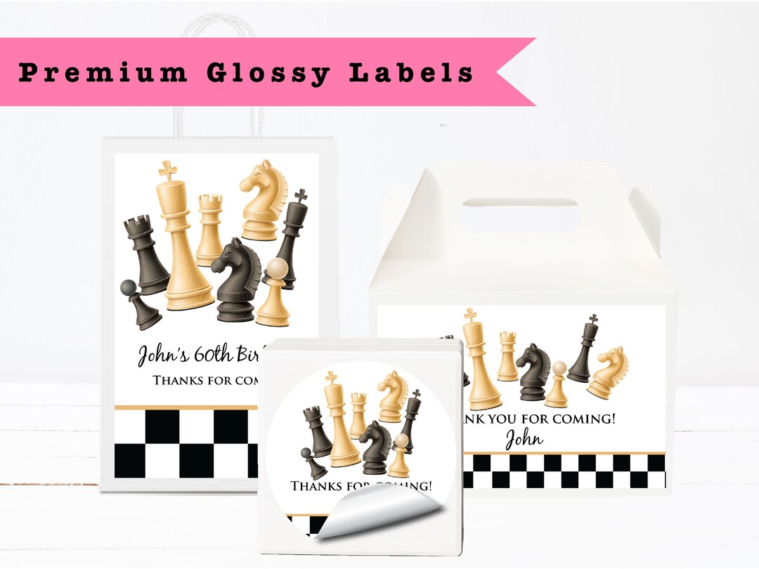 Chess Game Night Chess Board Games Party Chess Player Club PRINTED ...