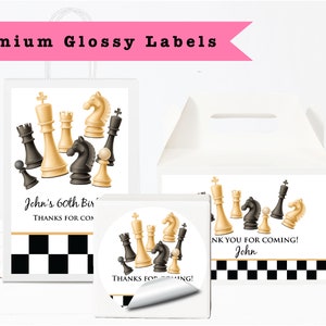 Chess Game Night Chess Board Games Party Chess Player Club PRINTED ...