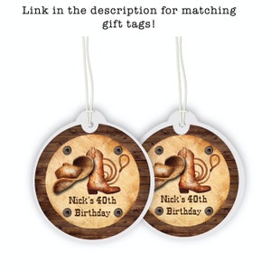 Cowboy Boots Hat Lasso Country Western Rustic Wood Wild West PRINTED ...