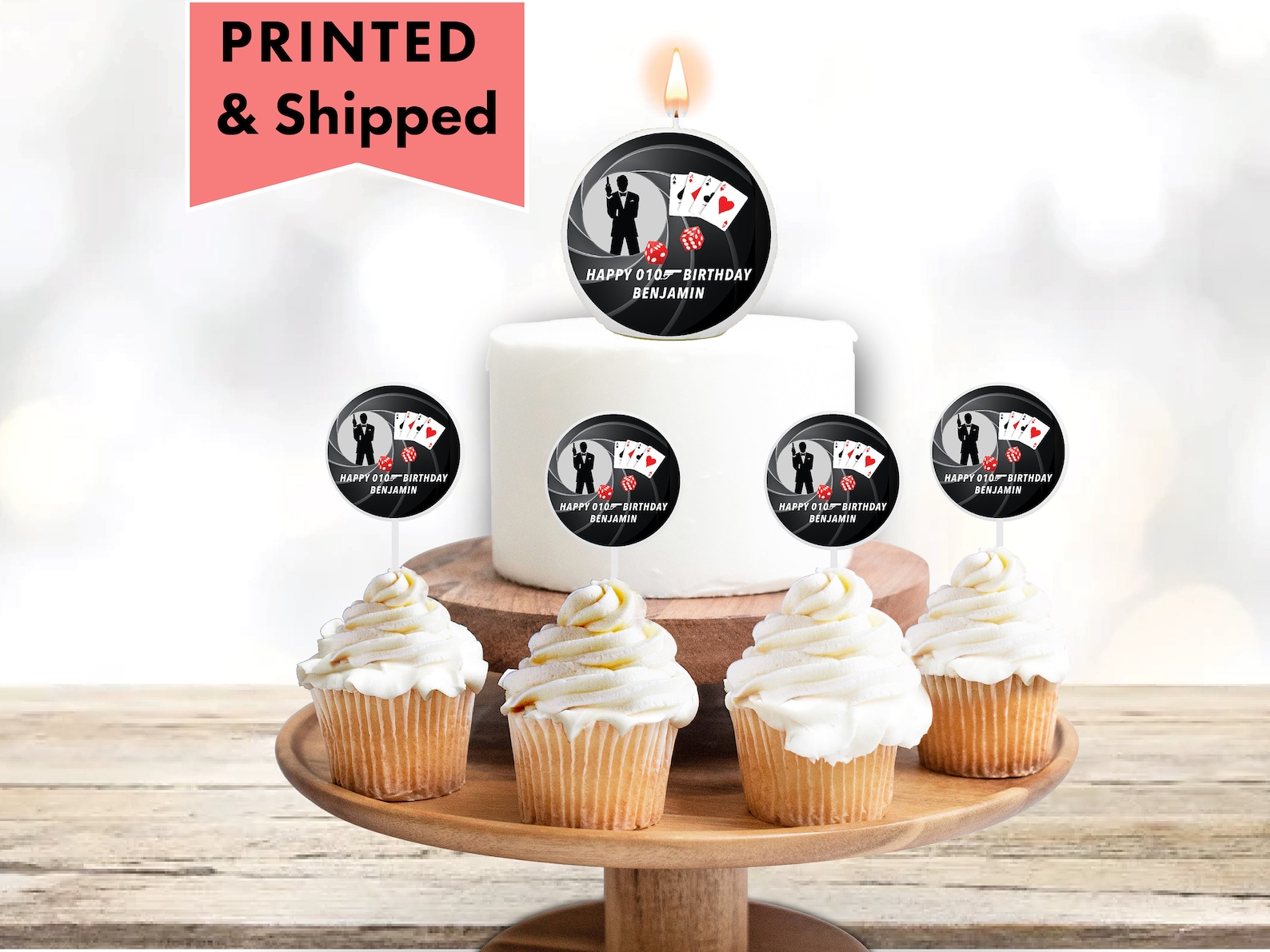 Top Secret Special Agent Spy 007 Casino Mission Personalized Candle ...