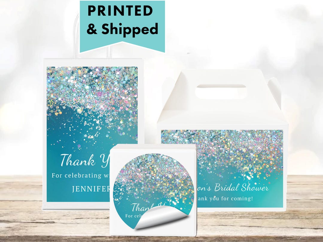 Turquoise Aqua Teal Holographic Silver White Glitter Sparkle Luxury ...