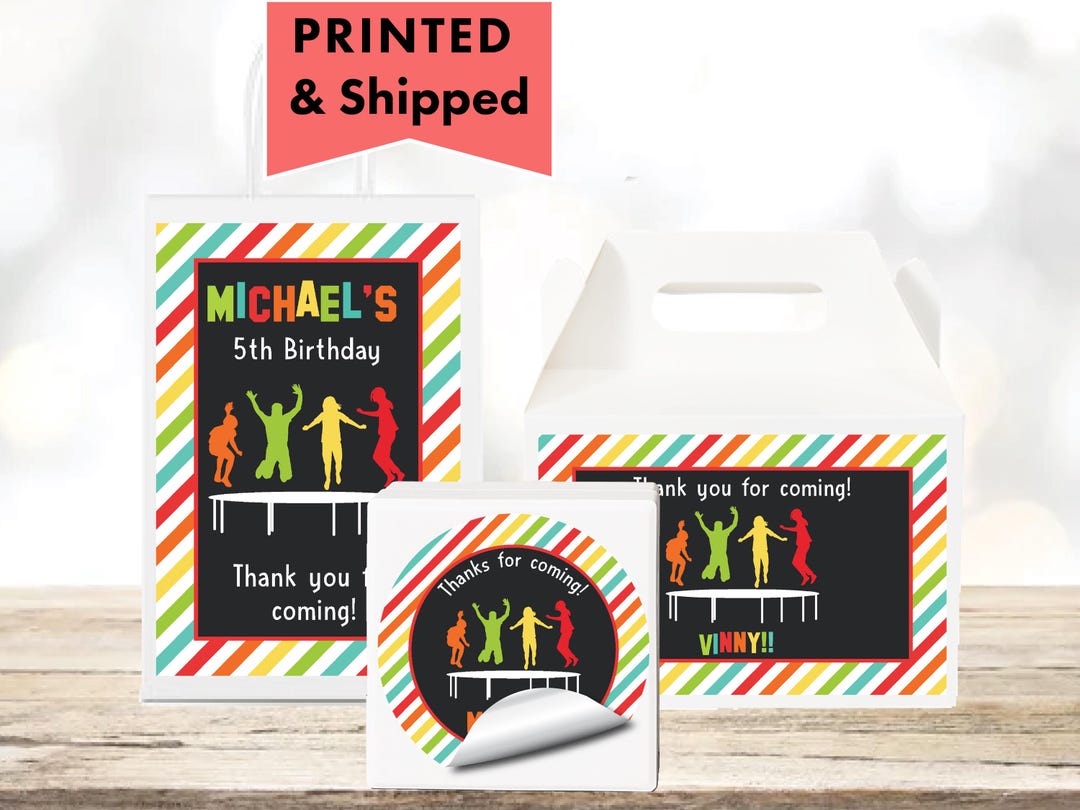 Trampoline Park Bounce Jump & Play Colorful Chalkboard Bounce House ...