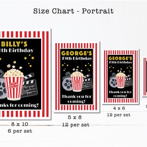 Movie Theatre | Cinema Film Popcorn | Movie Night - PRINTED GLOSSY ...