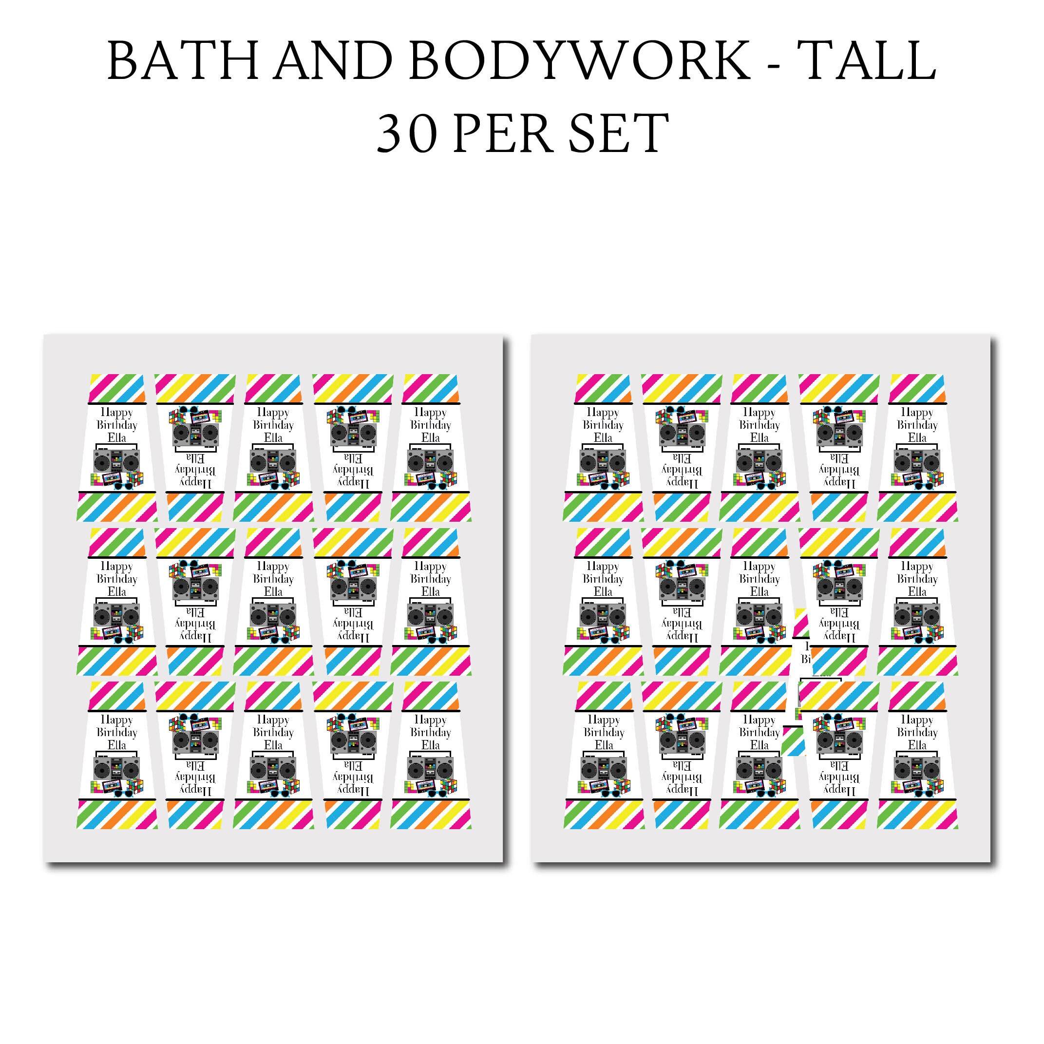 Totally 80's 1980 Eighties Retro Neon Theme PRINTED - Etsy