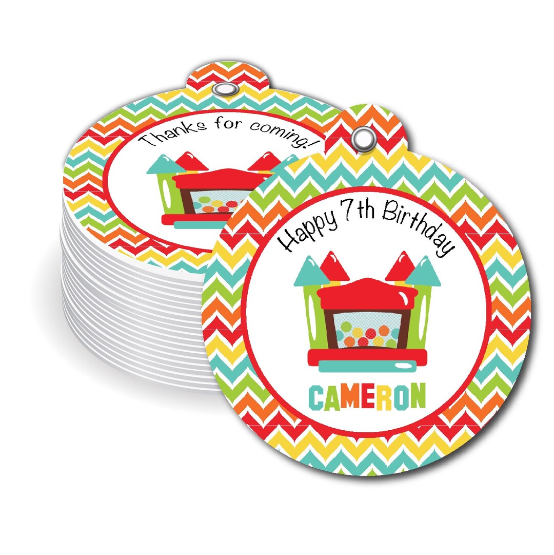 Bounce House Bouncing Let's Jump & Play Bright Colorful - PRINTED GIFT ...