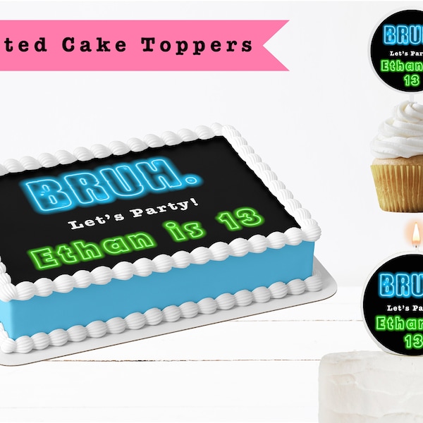 Bruh Cake Toppers - Etsy