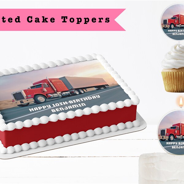 Truck Cupcake Topper - Etsy