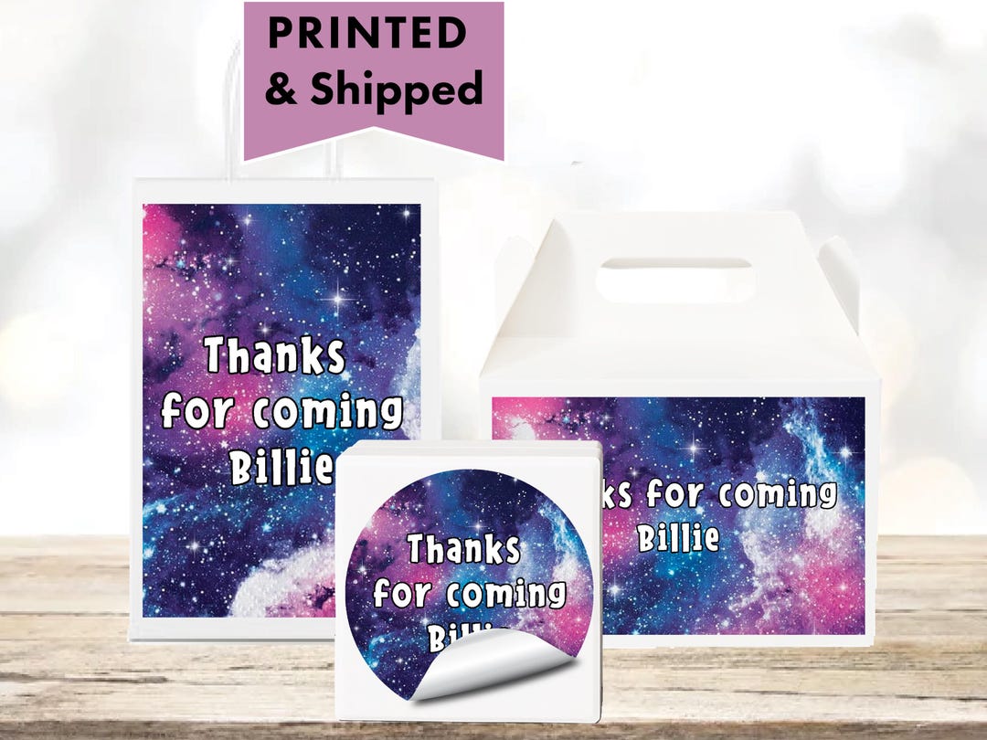 Galaxy Stars Out of This World Space Universe Cosmic Night Sky PRINTED ...