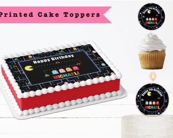 Arcade Cupcake Toppers Arcade Game Cupcake Toppers Video - Etsy