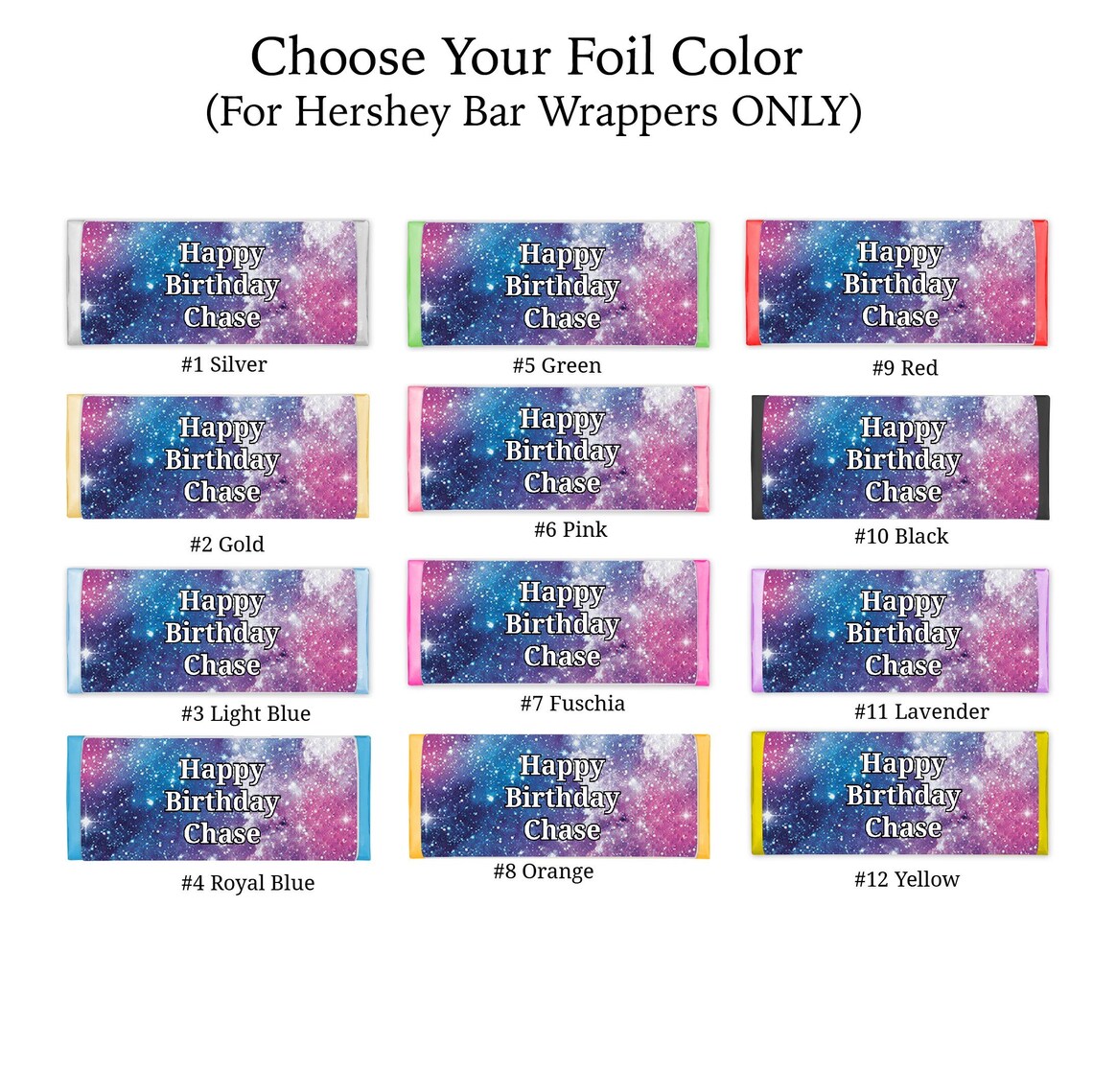 Galaxy Stars Out of this world Space PRINTED CANDY WRAPPERS | Etsy