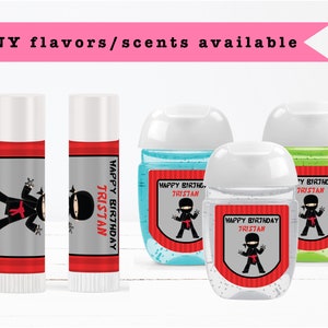 Little Ninja Warrior Karate Boy - Lip Balms Chap Stick or Hand Wash ...