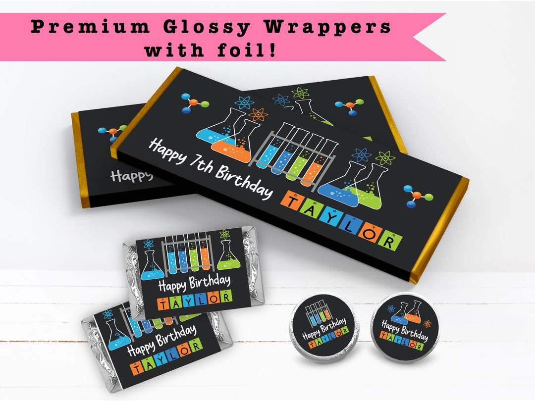 Science Party Science Experiment Periodic Table Elements PRINTED CANDY ...