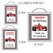 Red Race Car Checkered Flag Two Fast Racing PRINTED GLOSSY - Etsy