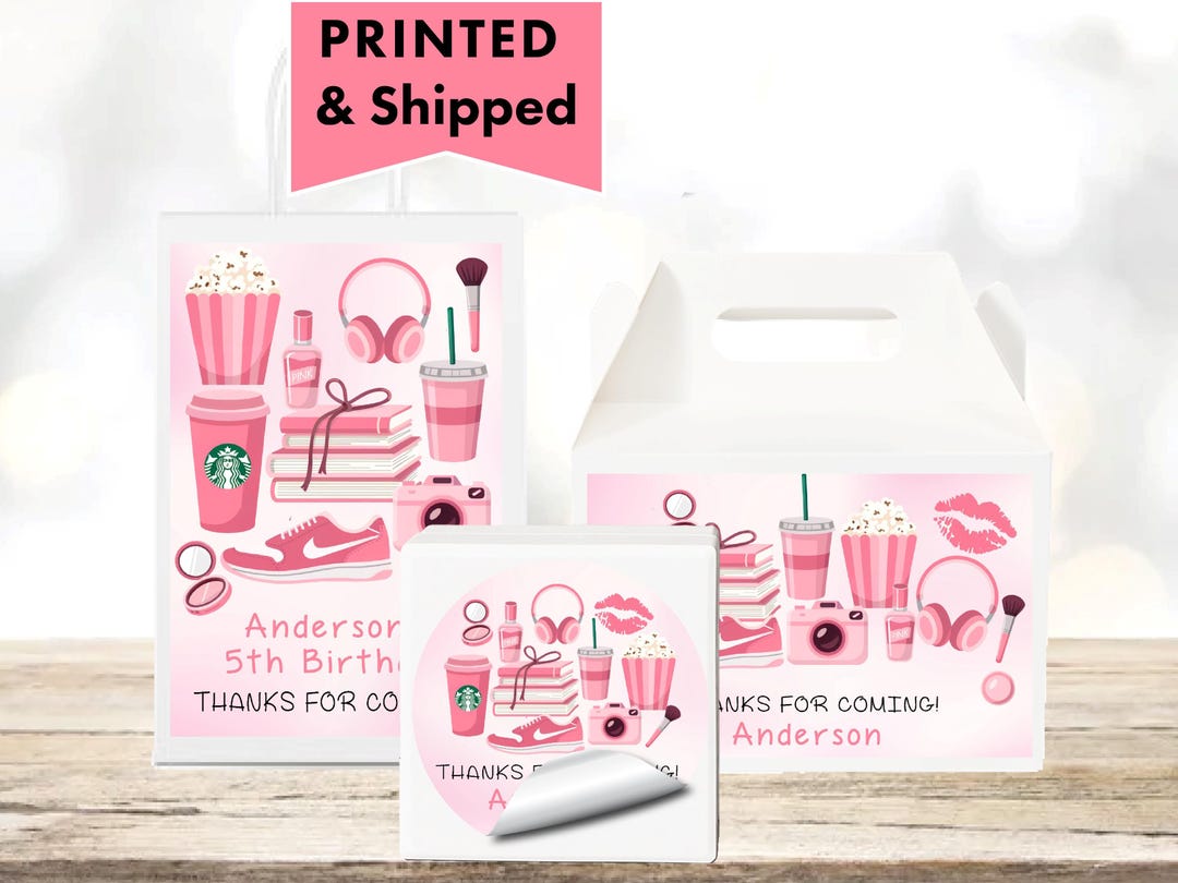 Pink Aesthetic Party Double Digits VSCO Girl Books Headphone Sneakers ...