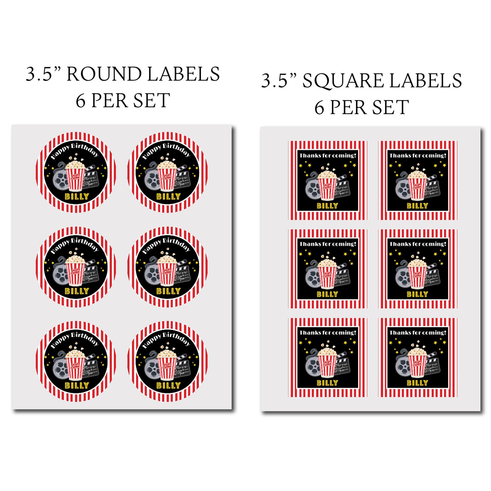 Movie Theatre Cinema Film Popcorn Movie Night PRINTED - Etsy