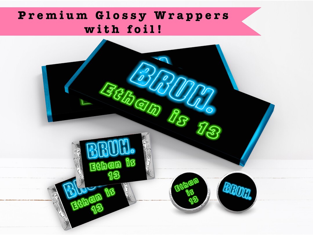 Bruh It's My Birthday Teen Let's Glow Crazy Neon Glowing Popular Theme ...