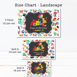 Abc 123 Fun Colorful Alphabet Letters Chalkboard PRINTED GLOSSY LABELS ...
