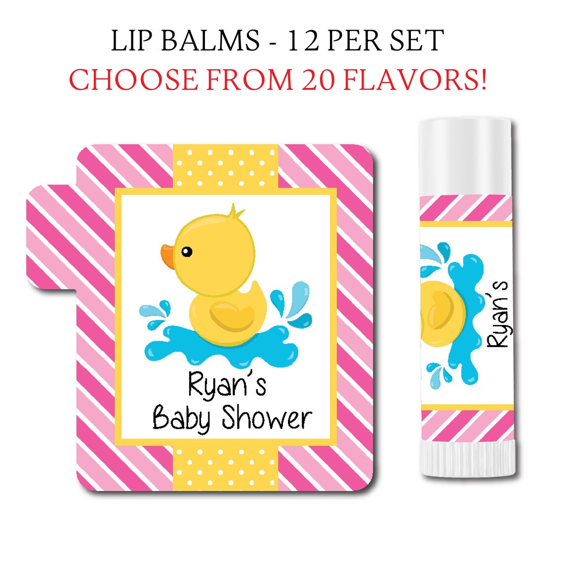 Cute Little Rubber Duck Duckling Lip Balms Chap Stick or - Etsy