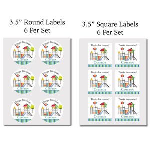 Playground Party at the Park Slide Swing PRINTED GLOSSY LABELS for ...