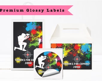 Pixelated Gaming Popular Game Theme Video Game PRINTED GLOSSY LABELS ...