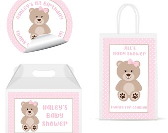 Teddy Bear Labels - Etsy
