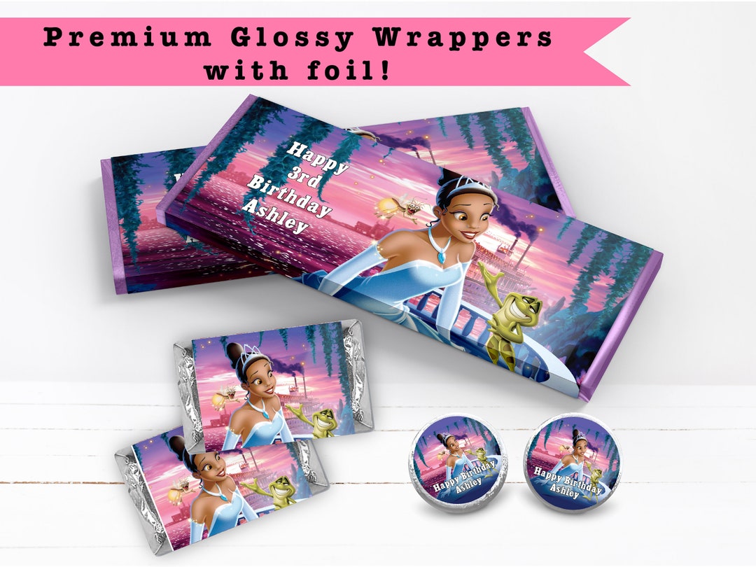 Princess Tiana Princess and the Frog PRINTED CANDY BAR Wrappers ...