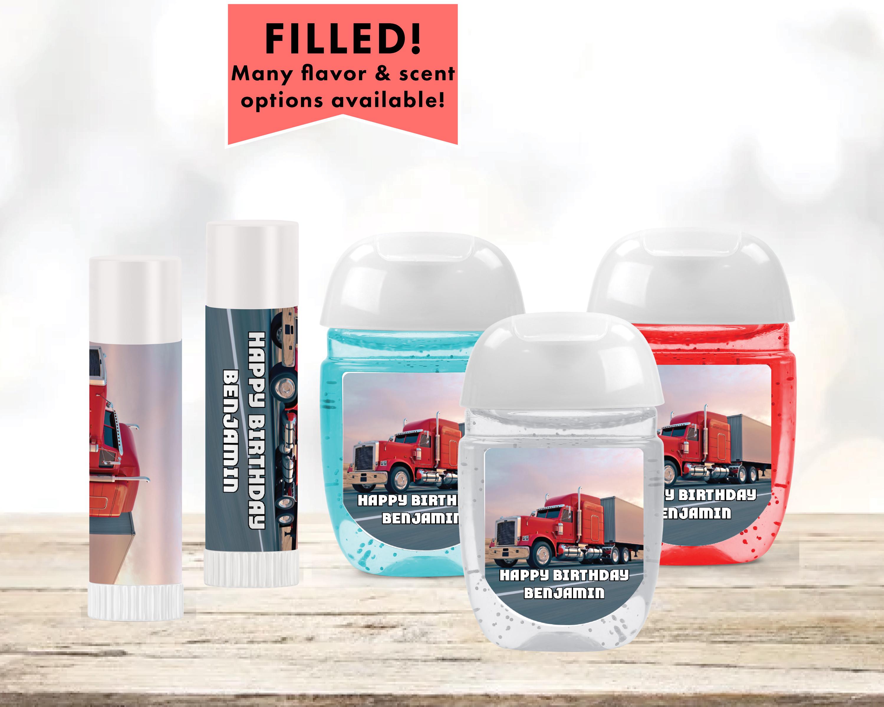 Red Tractor Trailer Semi Truck Big Rig on Road Highway Cool - Lip Balms ...