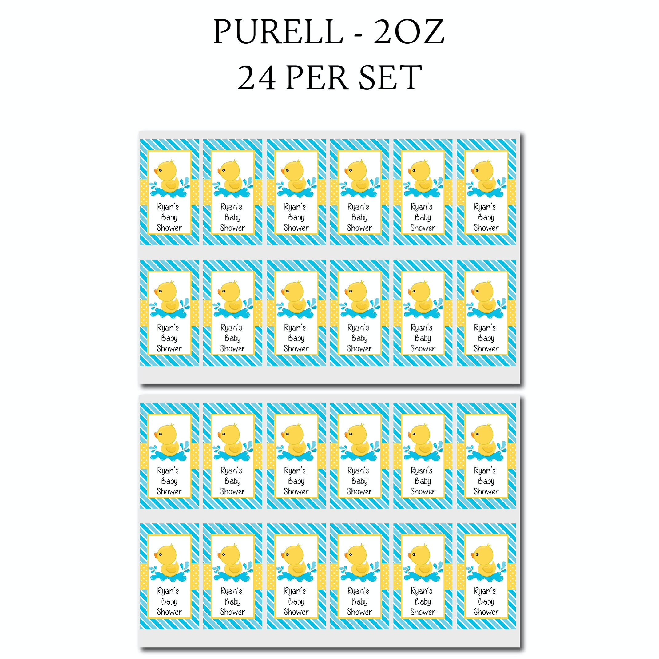 Cute Little Rubber Duck Duckling PRINTED GLOSSY LABELS for - Etsy