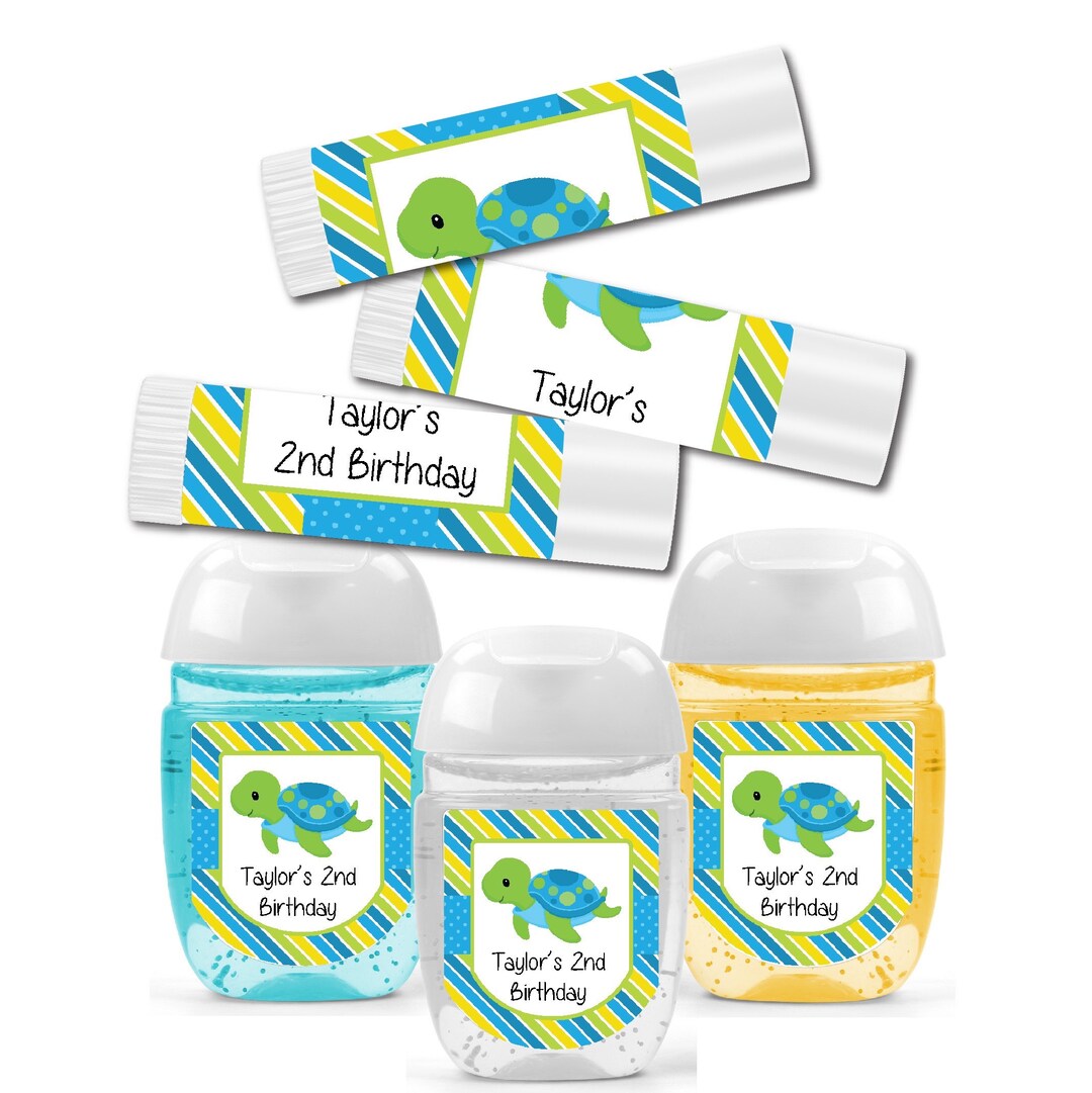 Cute Sea Turtle Boy Tropical Under the Sea Ocean - Lip Balms Chap Stick ...