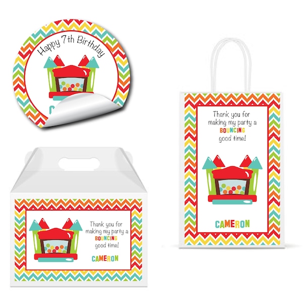 Bounce House Party Stickers - Etsy