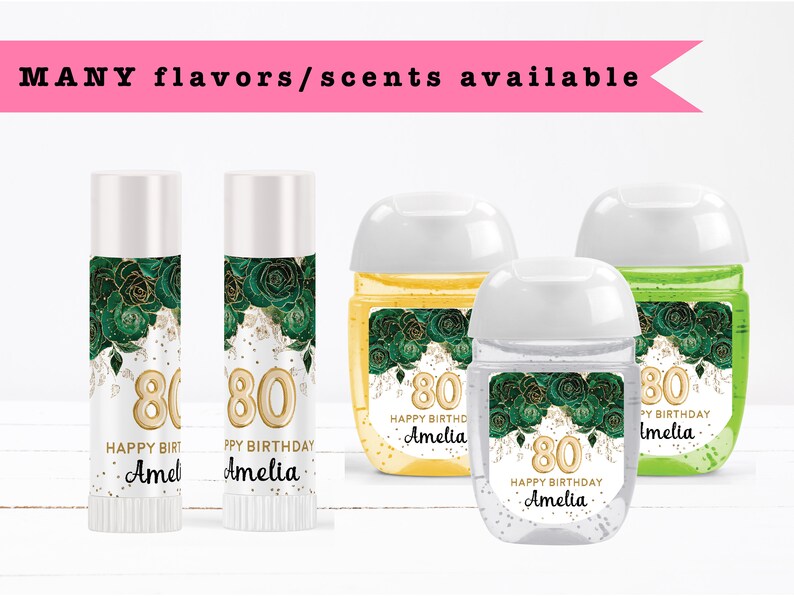 Any Age Emerald Green Floral Gold Glitter Balloon Number Elegant Lip ...