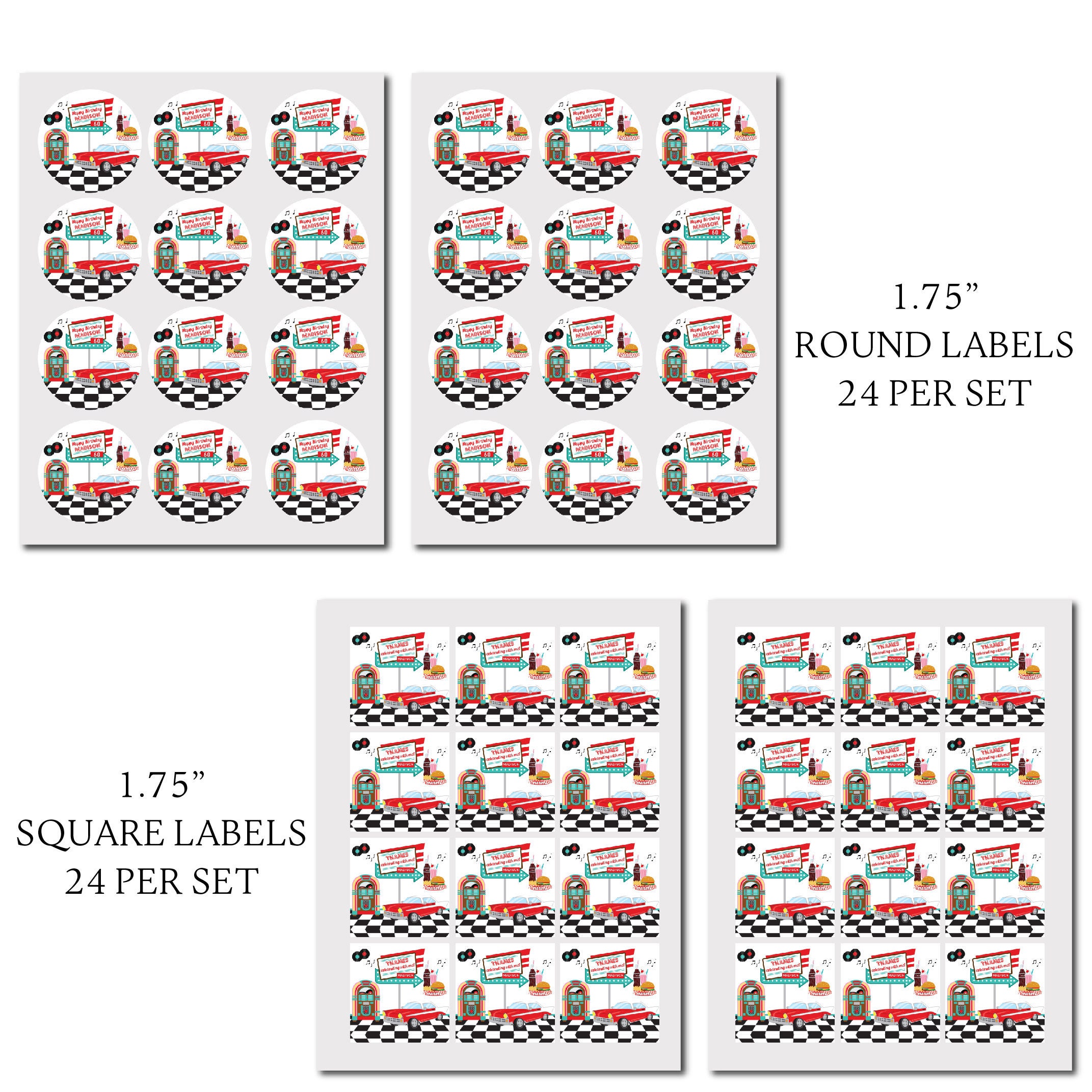 1950's Diner Retro Sock Hop Jukebox 50's Fifties - Etsy