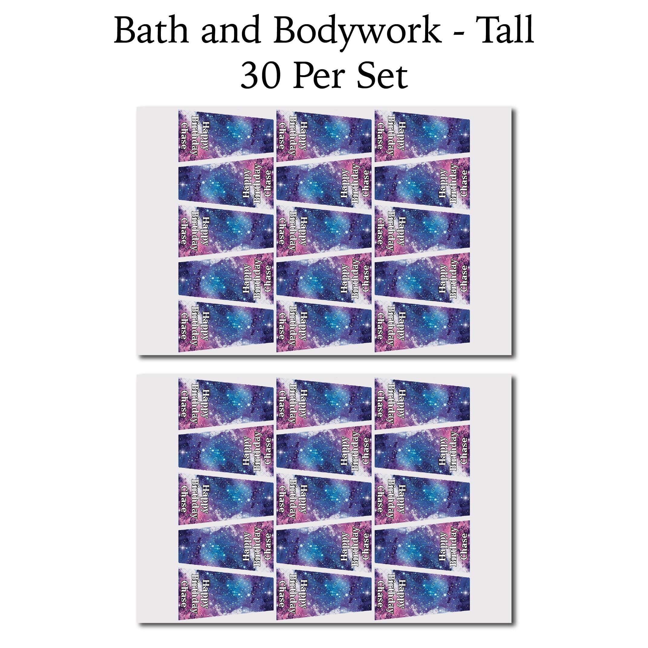 Galaxy Stars Out of This World Space PRINTED GLOSSY LABELS | Etsy