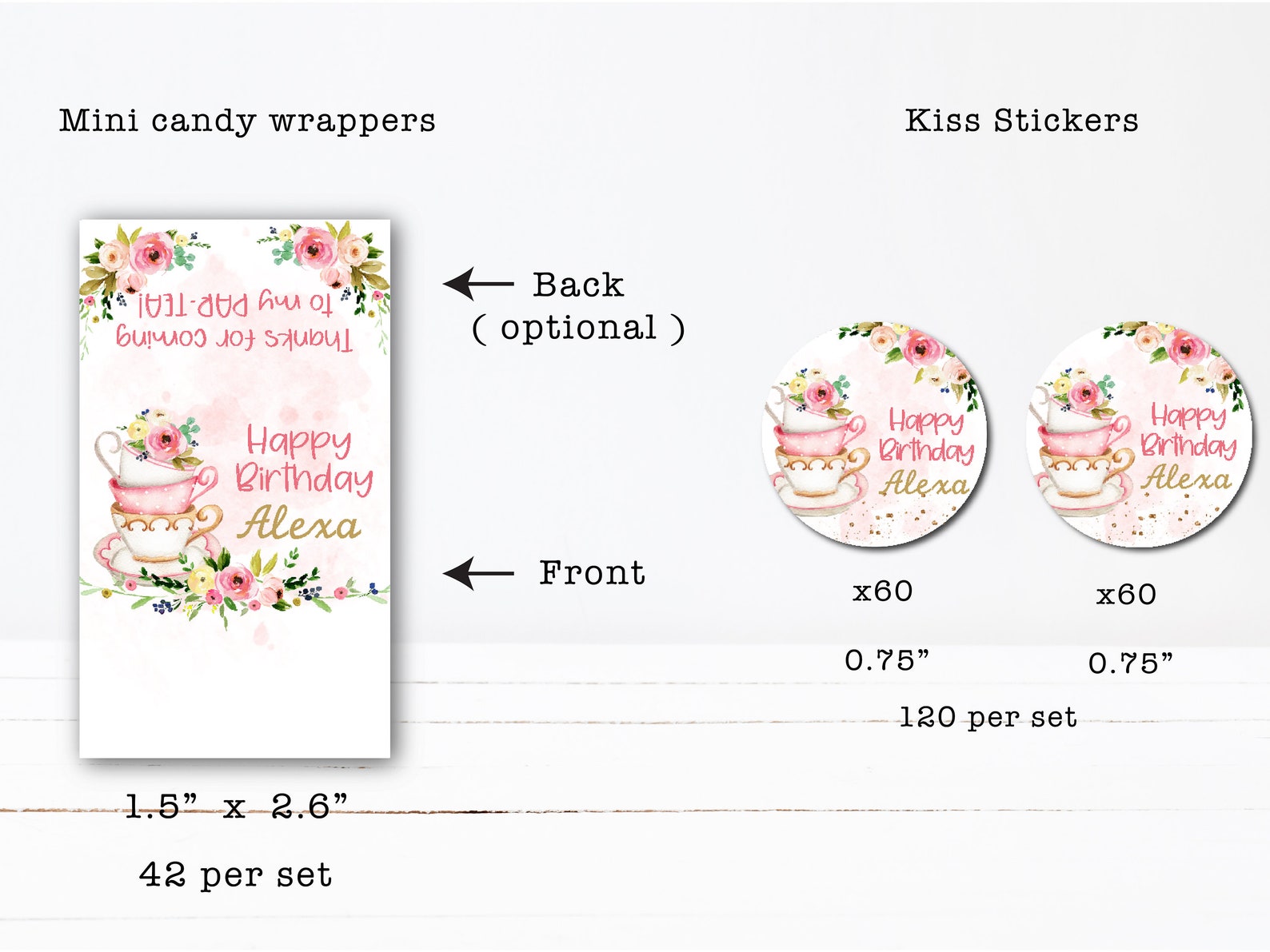 Tea Party Birthday Pink and Gold Par-tea Whimsical High Tea Floral ...